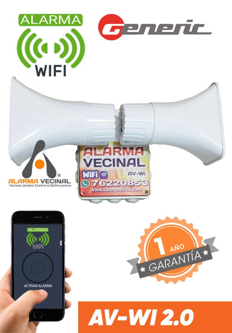 ALARMA VECINAL ACTIVACION POR WIFI - Alarma Vecinal Bolivia